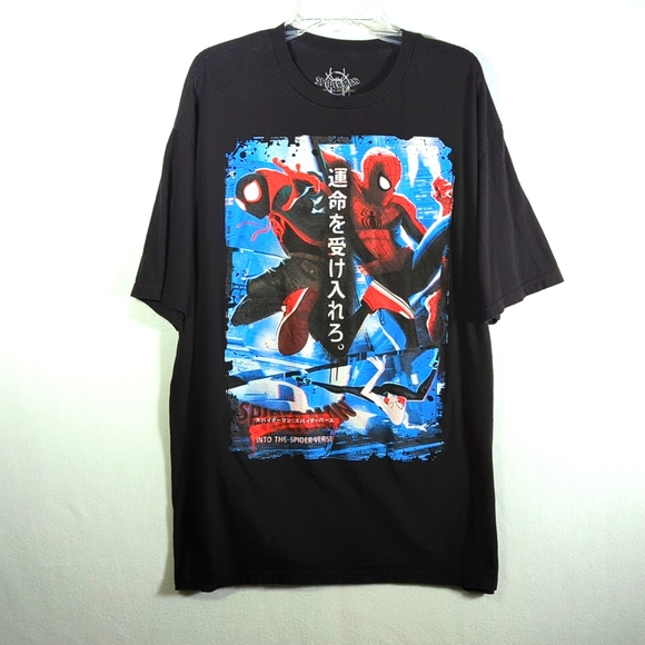 MAD Engine | Shirts | Spiderman Into The Spiderverse Japanese Poster ...